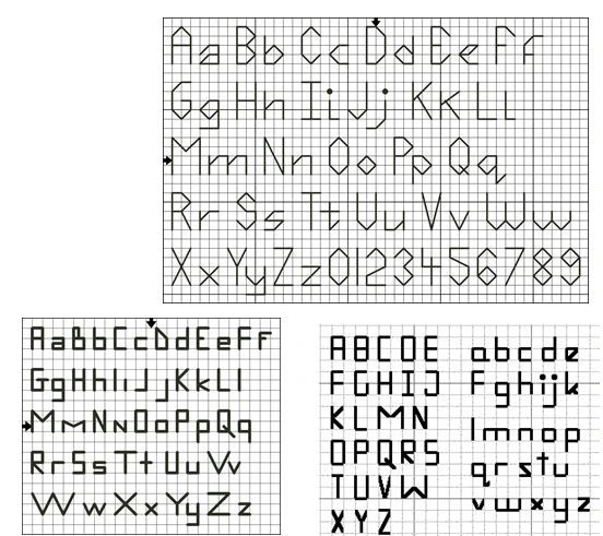 Tiny Alphabets for personalizing your work