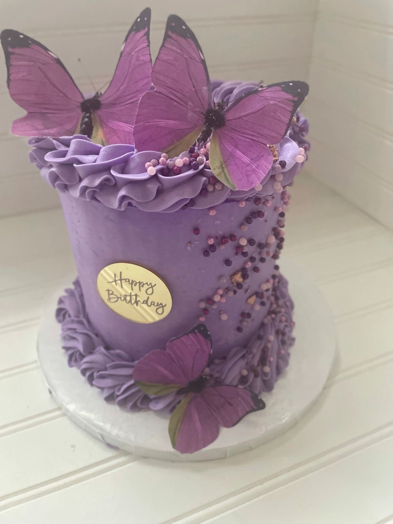 Purple 18th Birthday Cakes