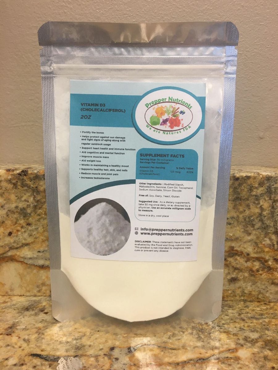Vitamin D3 Powder 2oz