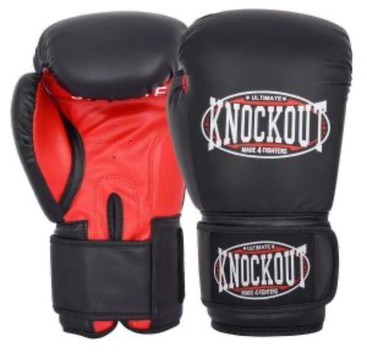 Boxing Gloves KNOCKOUT (Black & Red)