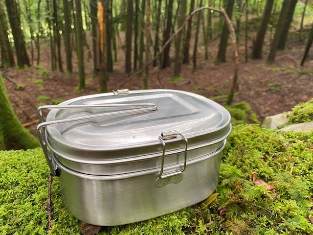 stainless steel 3 piece mess tin