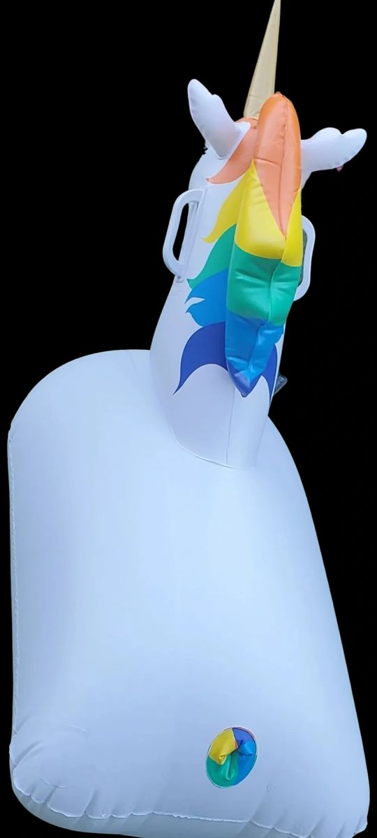 Inflatable Rainbow Unicorn Masturbator Ride-on with SPH (Rainbow ...