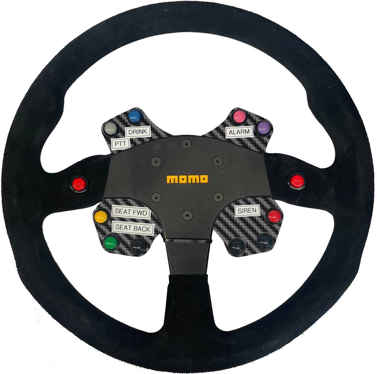 Newline Products Carbon Fiber 10 Button Steering Wheel Backing Plate