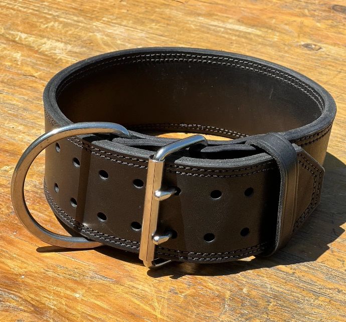 BLACK 3 INCH WIDE Adult Heavy Duty Working Dog Collar 30 x 3 inch ...