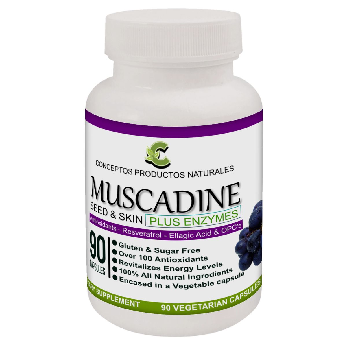 MUSCADINE SEED & SKIN PLUS ENZYMES