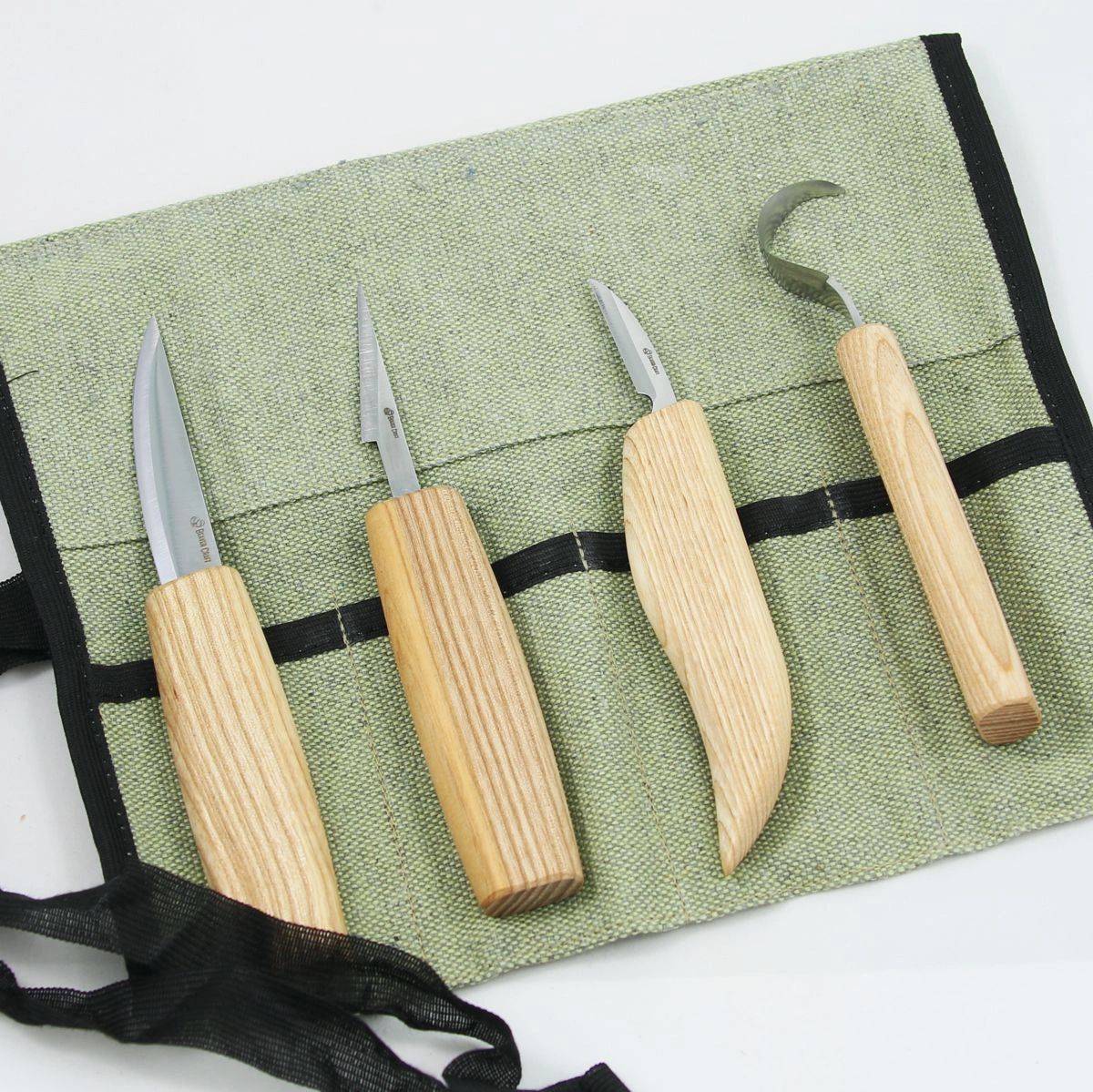 BeaverCraft 4 Knife Set with Tool Roll 49-S09
