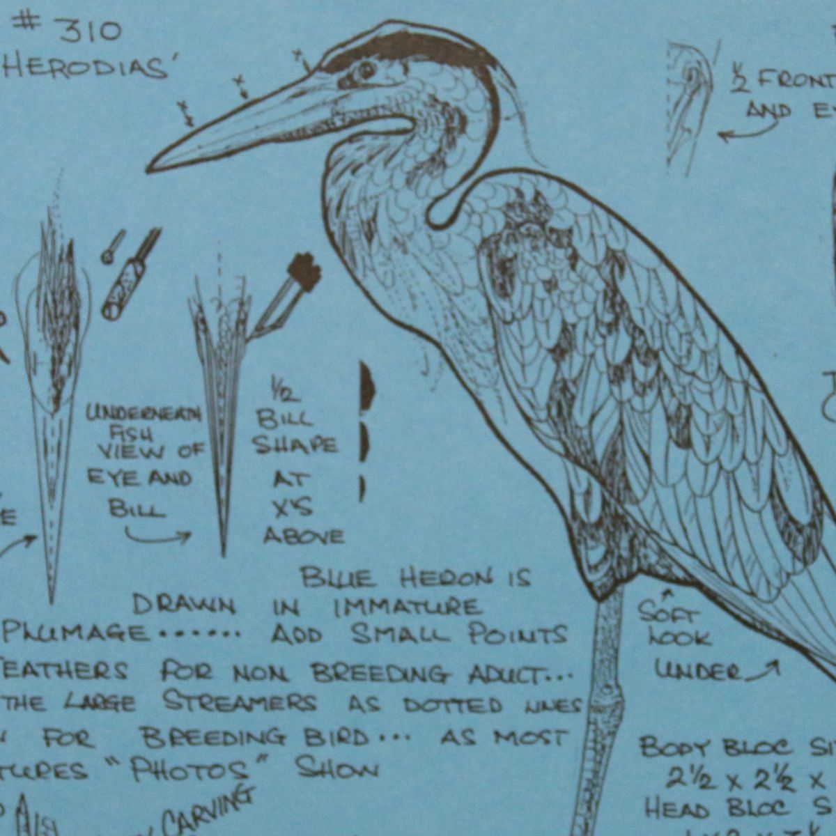 Miniature Great Blue Heron Pattern 75-310
