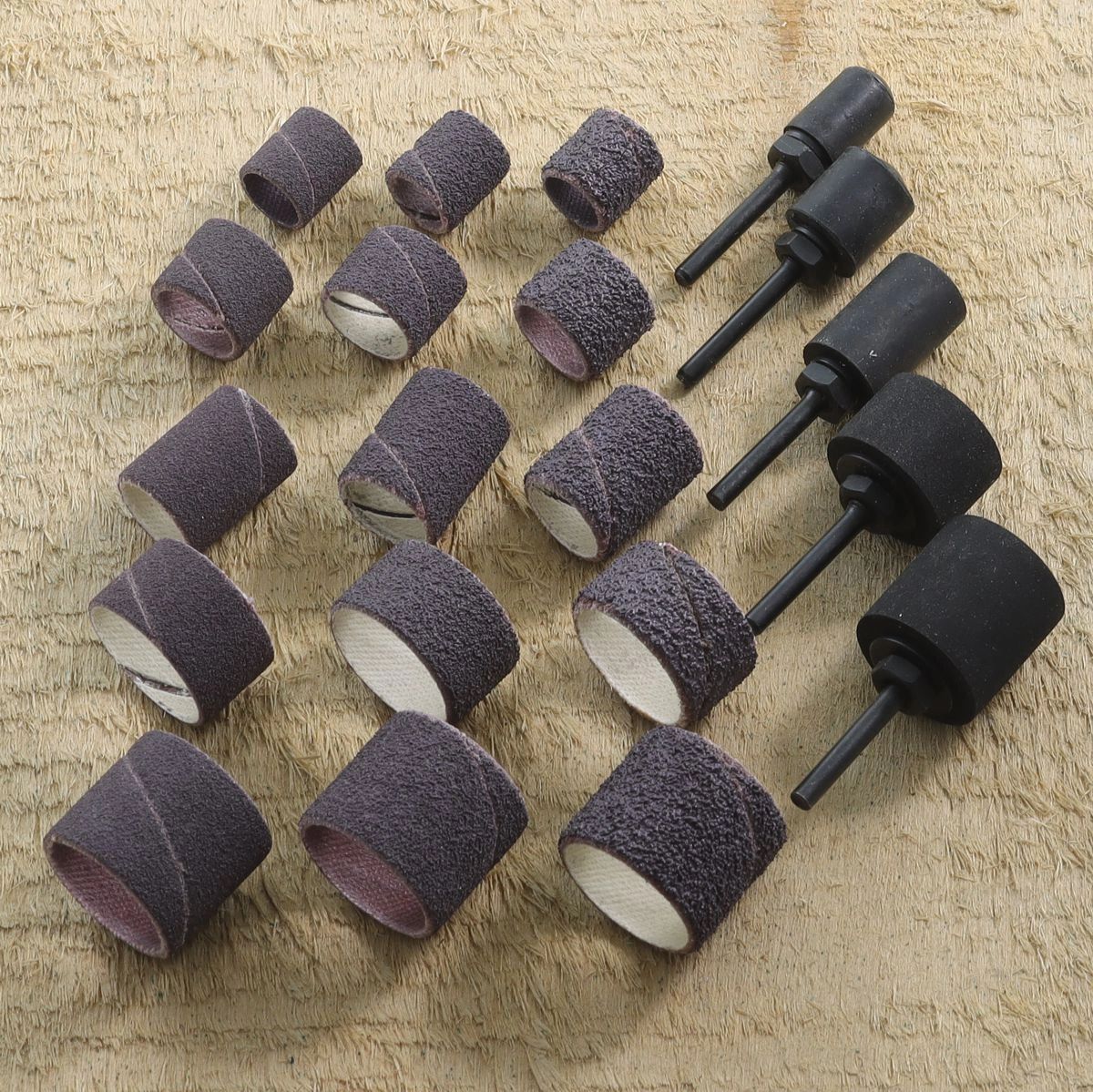 20 Piece Mini Sanding Drum Kit 1/8" Shank