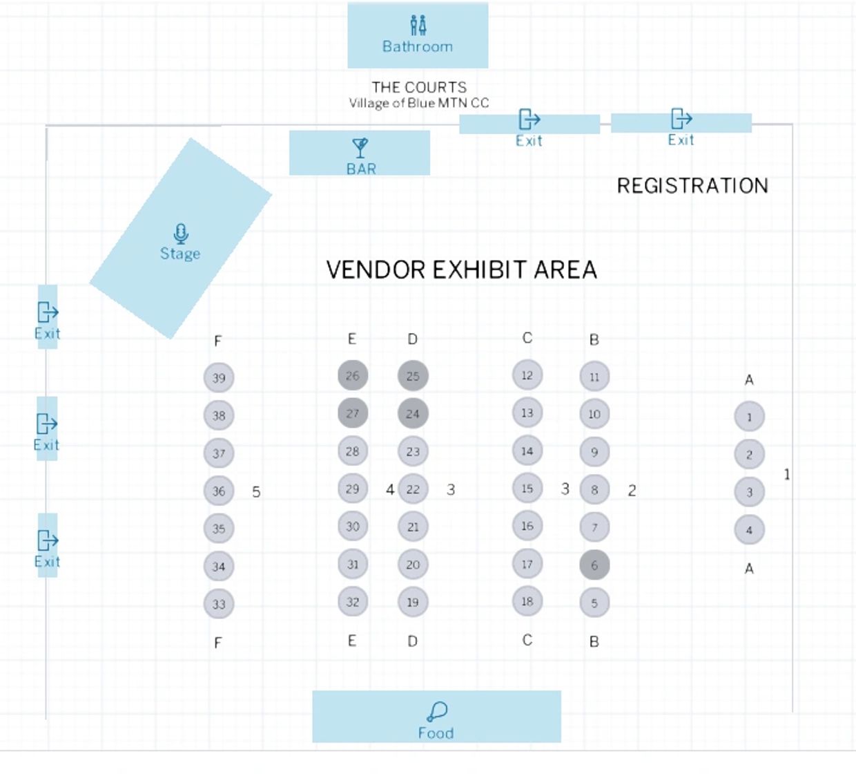 Vendor Area Floor Plan | Ontario Tactical Advisory Body