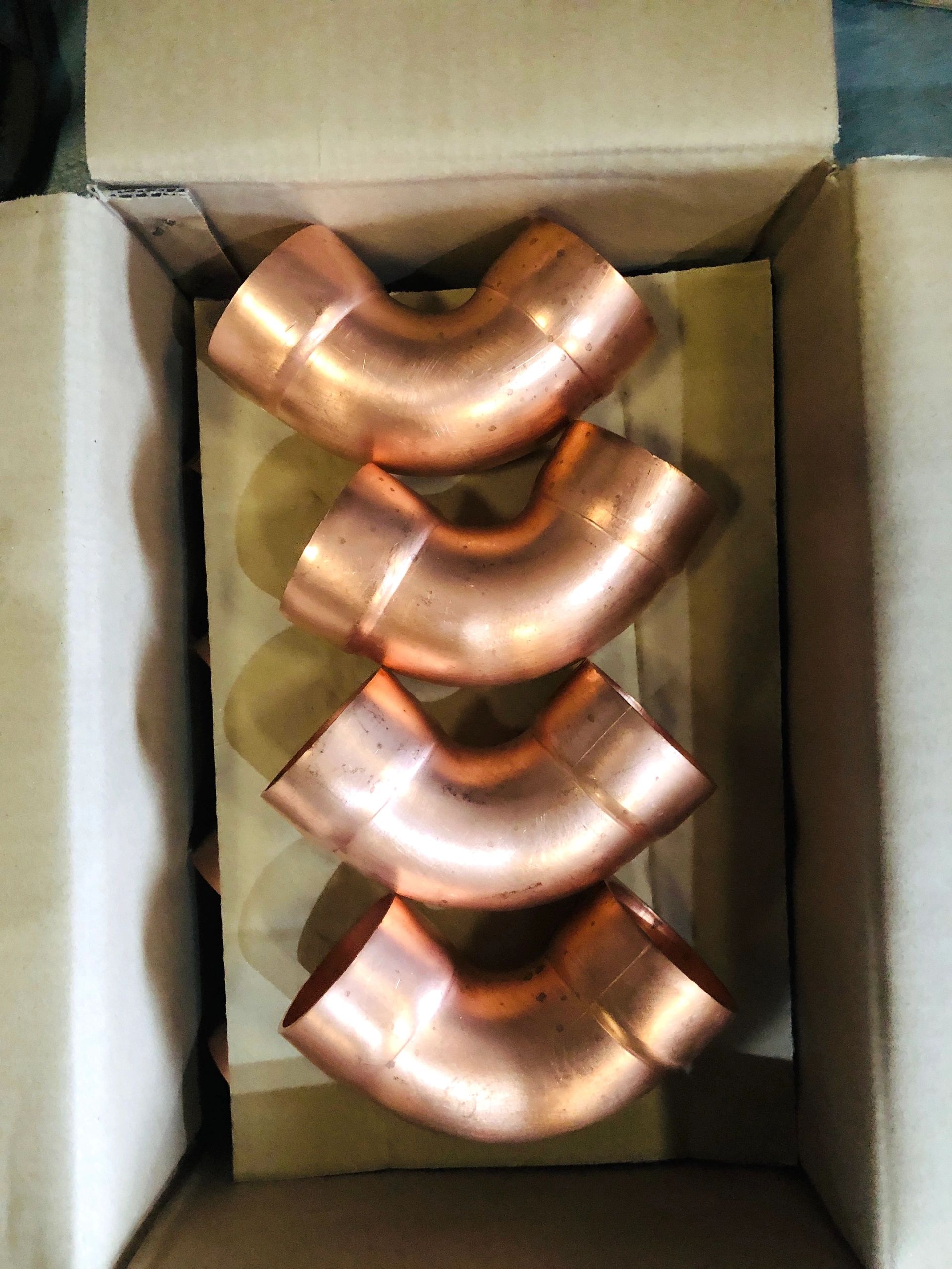 Copper Solder Brazing Fittings Socket Weld Type JIS H3300 C1220T