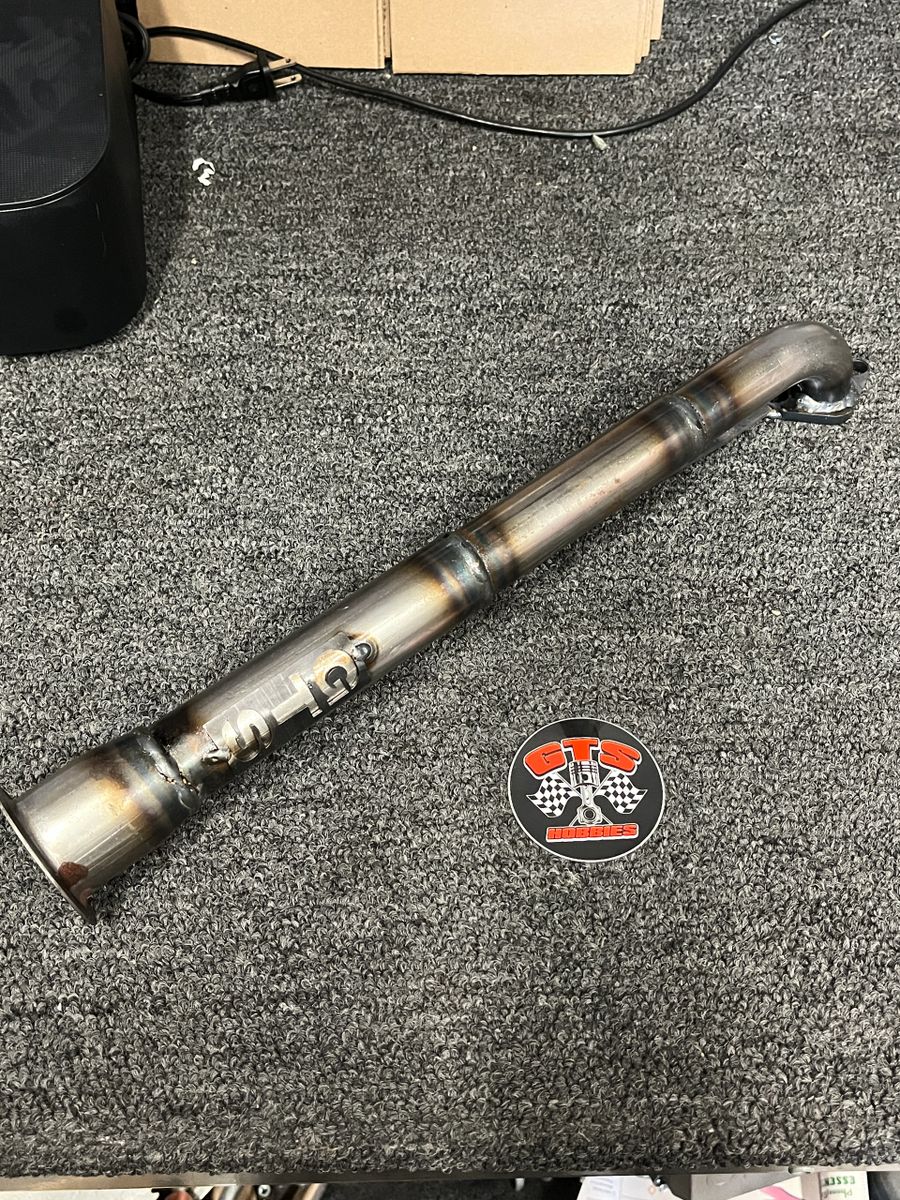 3 Stage header with trumpet tip