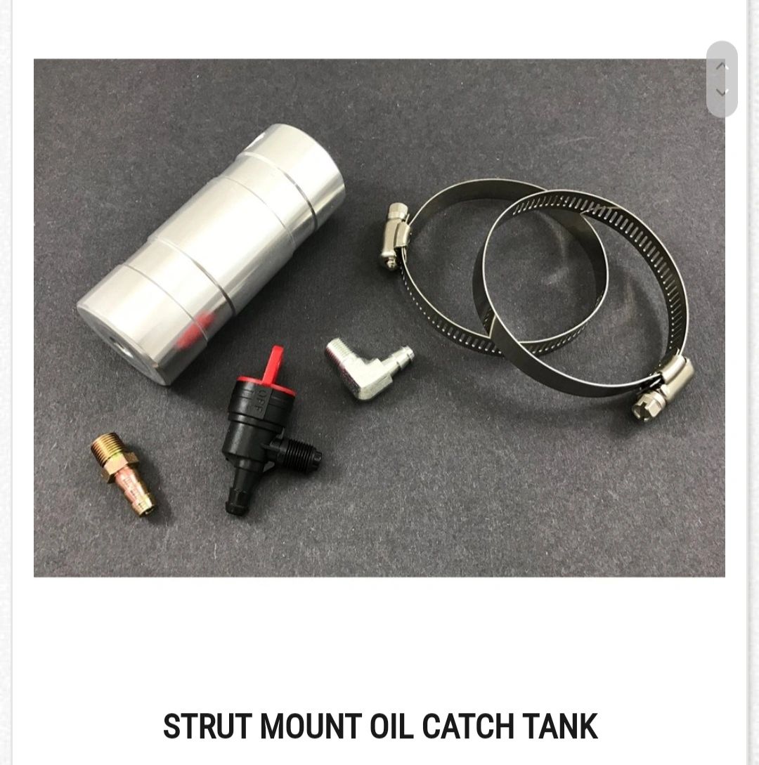 Strut Mount Oil Catch Tank- Silver