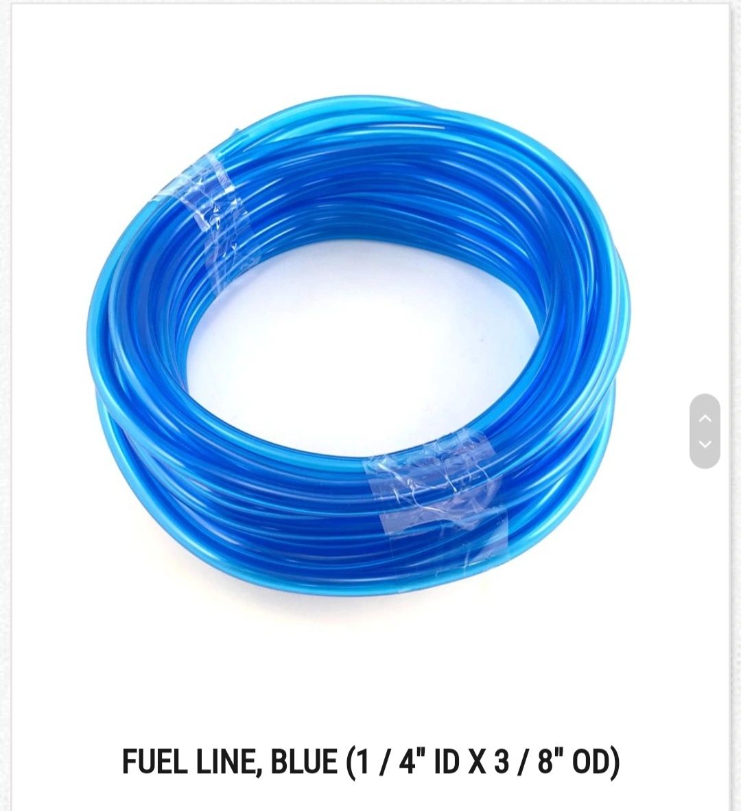 Fuel Line,Blue (1/4"ID X 3/8" OD) 10 Feet