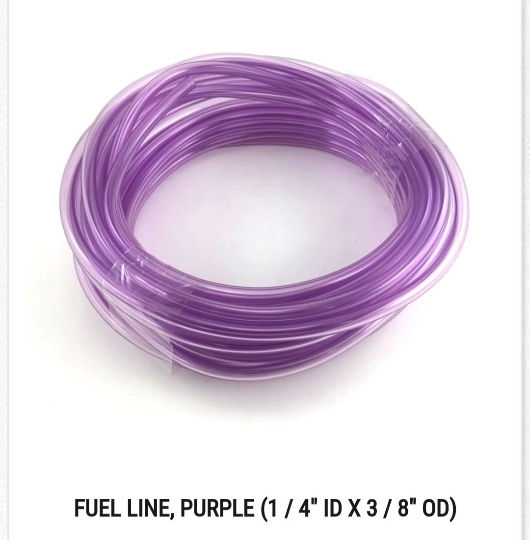 Fuel Line,Purple (1/4"ID X 3/8" OD) 10 Feet