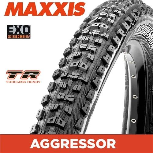MAXXIS AGGRESSOR - 27.5 X 2.30 - FOLDING TR - EXO 60 TPI - DUAL COMPOUND - BLACK
