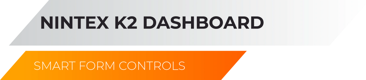Vision solutions - K2 Smart Form Charts Controls, K2 Dashboard
