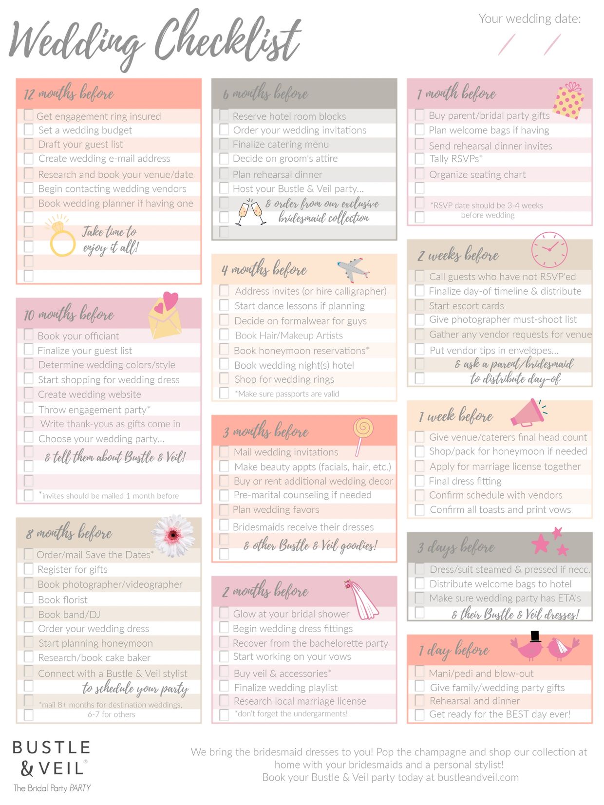 Brides checklist a week before wedding | Beachweddingtips.com