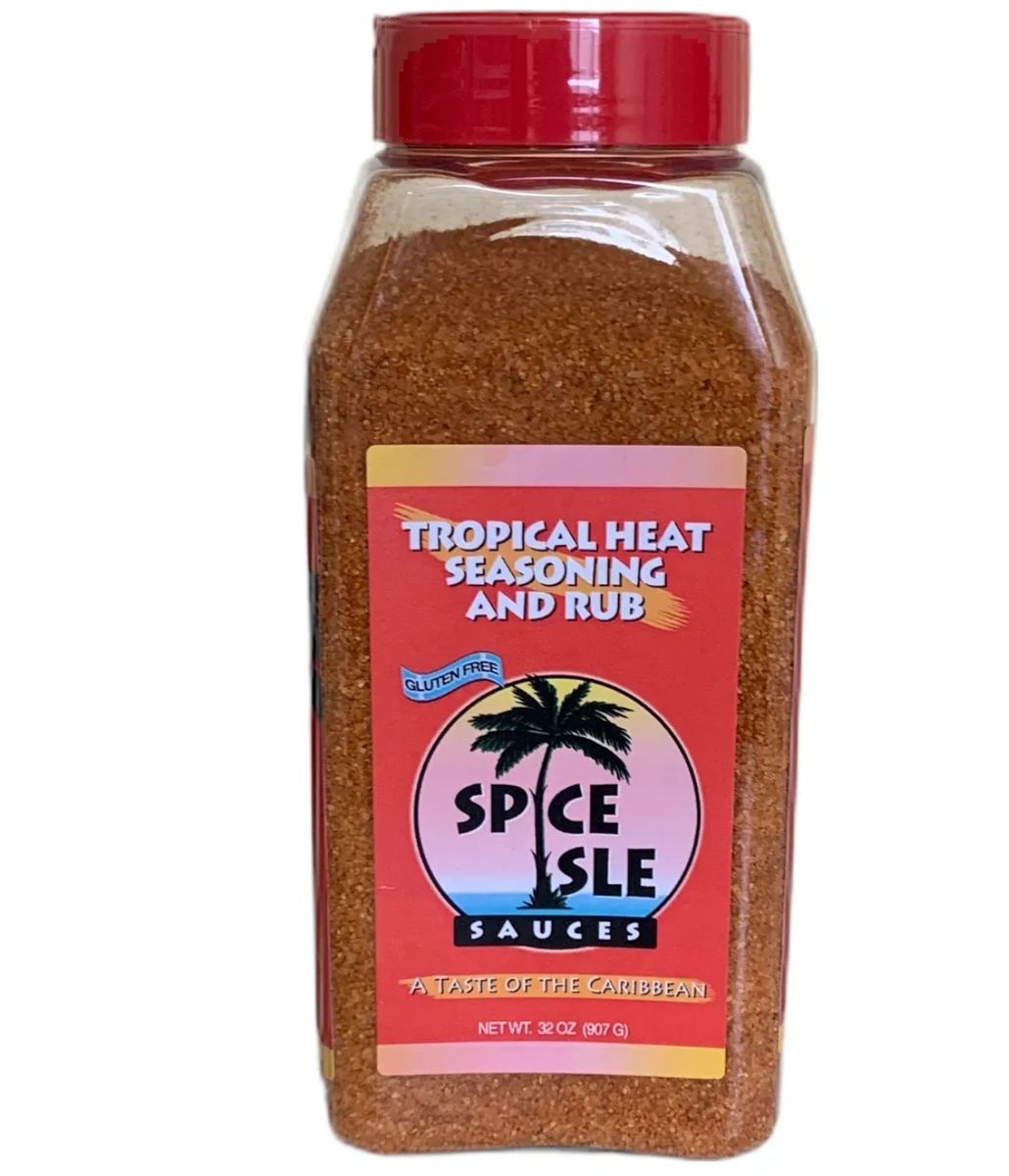 Spice Isle Sauces Tropical Heat Seasoning/Rub, Spicy Caribbean ...