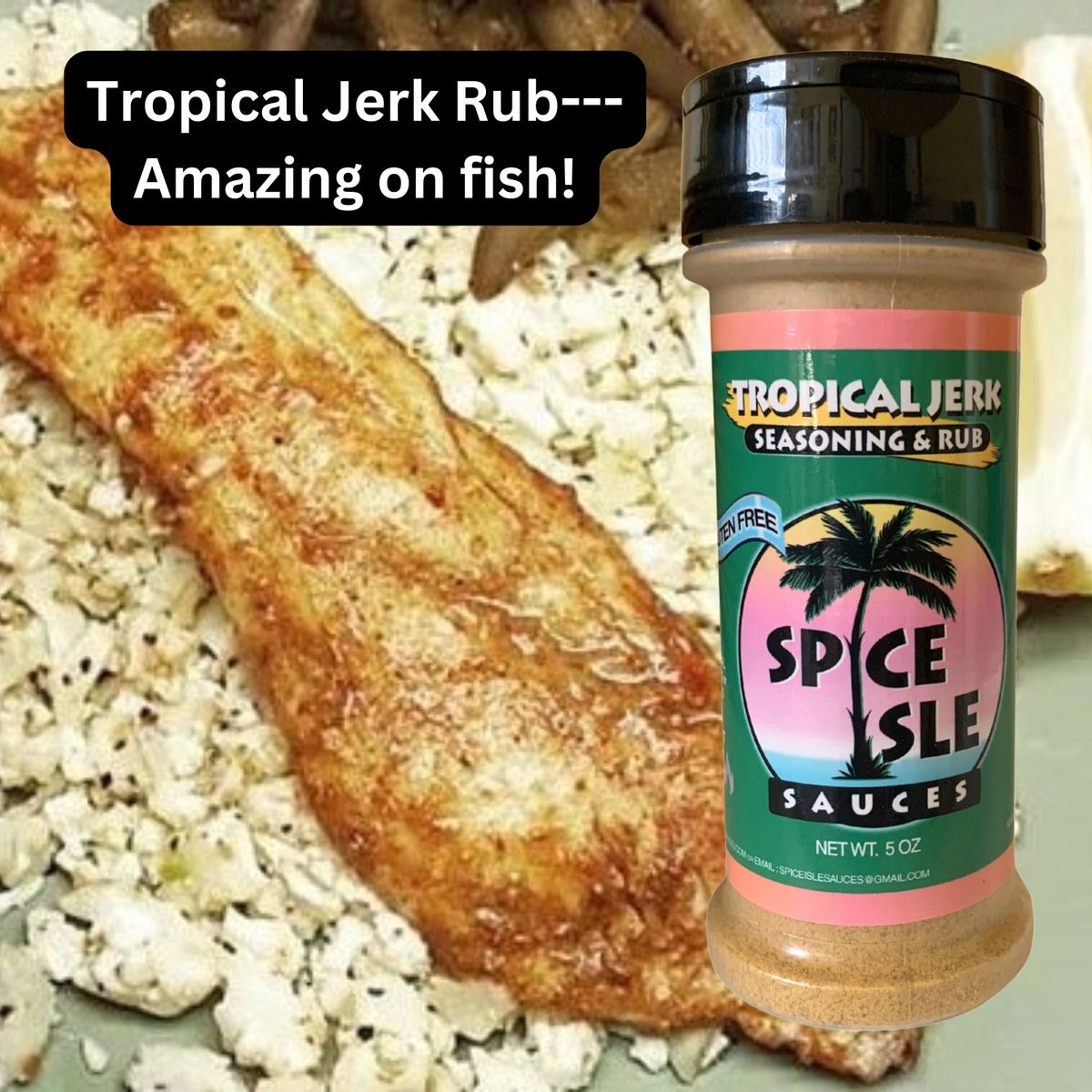 Spice Isle Sauces Tropical Jerk Seasoning & Rub, Caribbean Seasoning ...