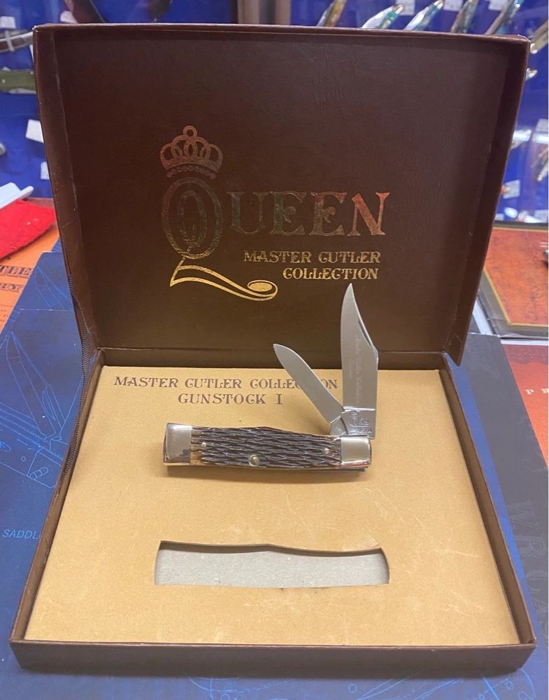 Queen Master Cutler Collection Vintage Gunstock Knife 1979