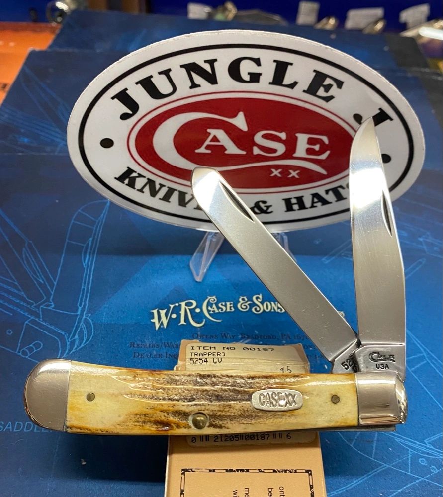 Case Stag Trapper Knife (5254 CV) Item 00187 Year 1995