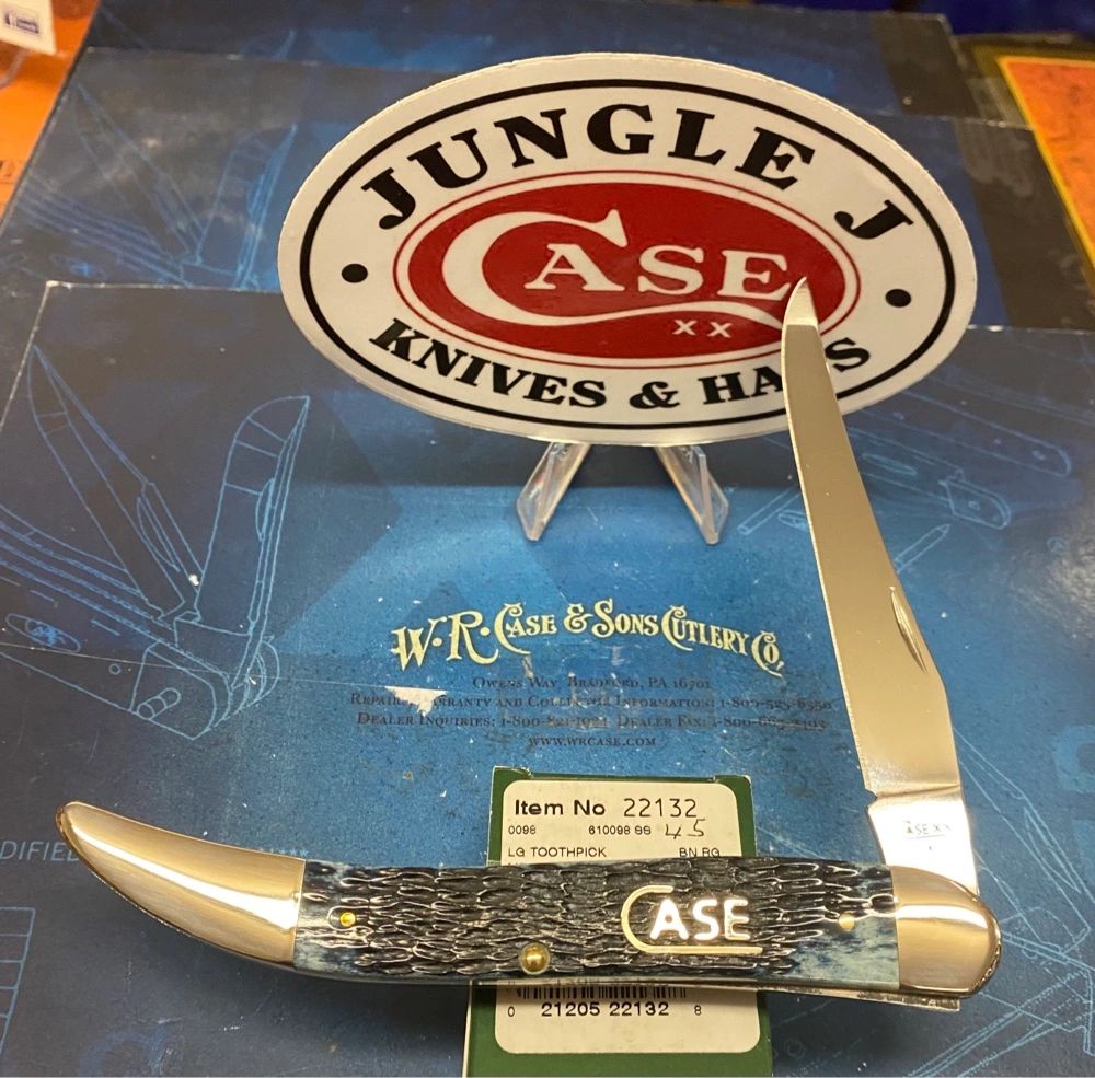 Case Large Toothpick Knife (610098 SS) “Silver Script” Mediterranean ...