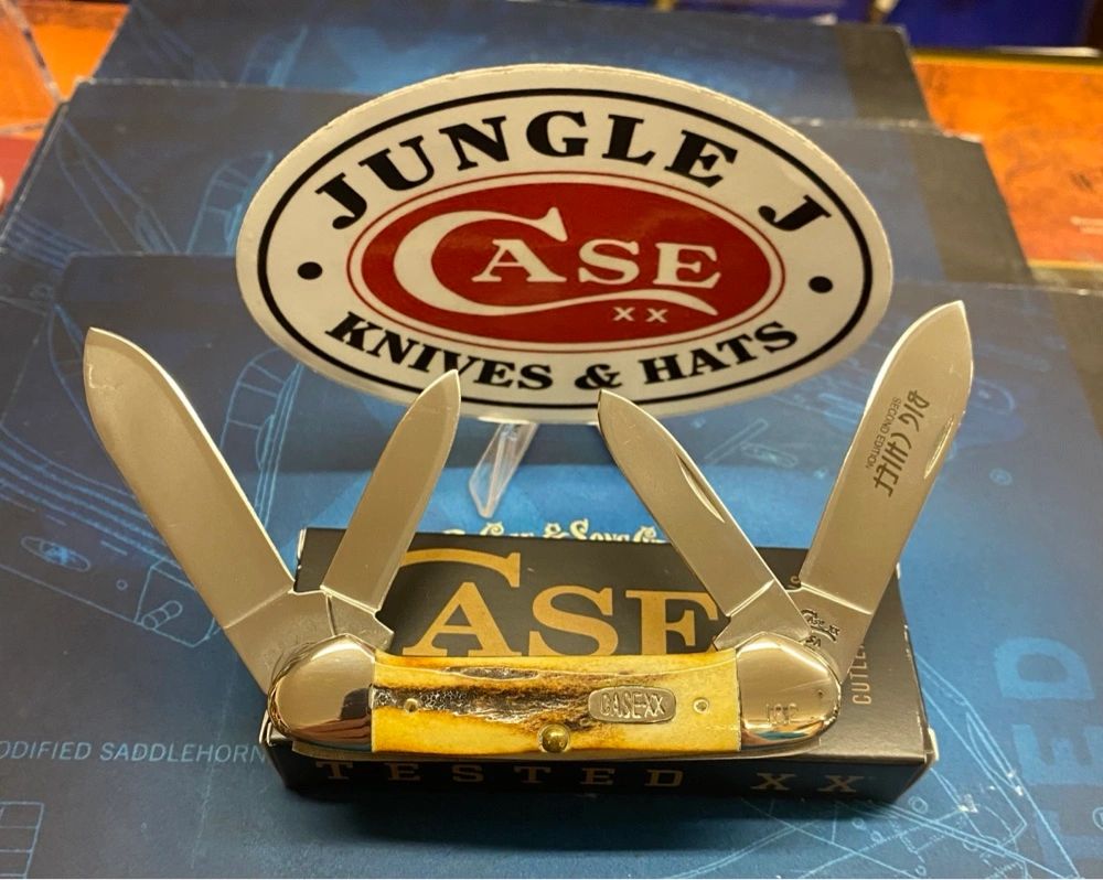 Case Big Chief Second Edition Stag Canoe Knife # 182 1996 Pattern ...