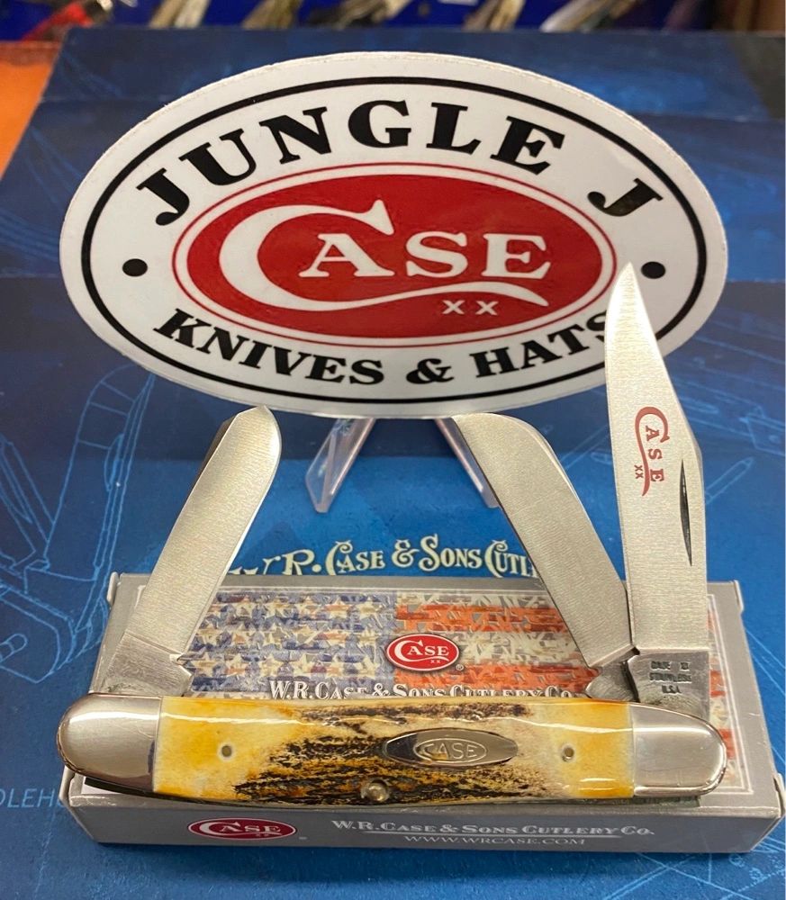 Case Stag Stockman Knife (5347HP SSP) Red Letter “Case” Etch Medium ...