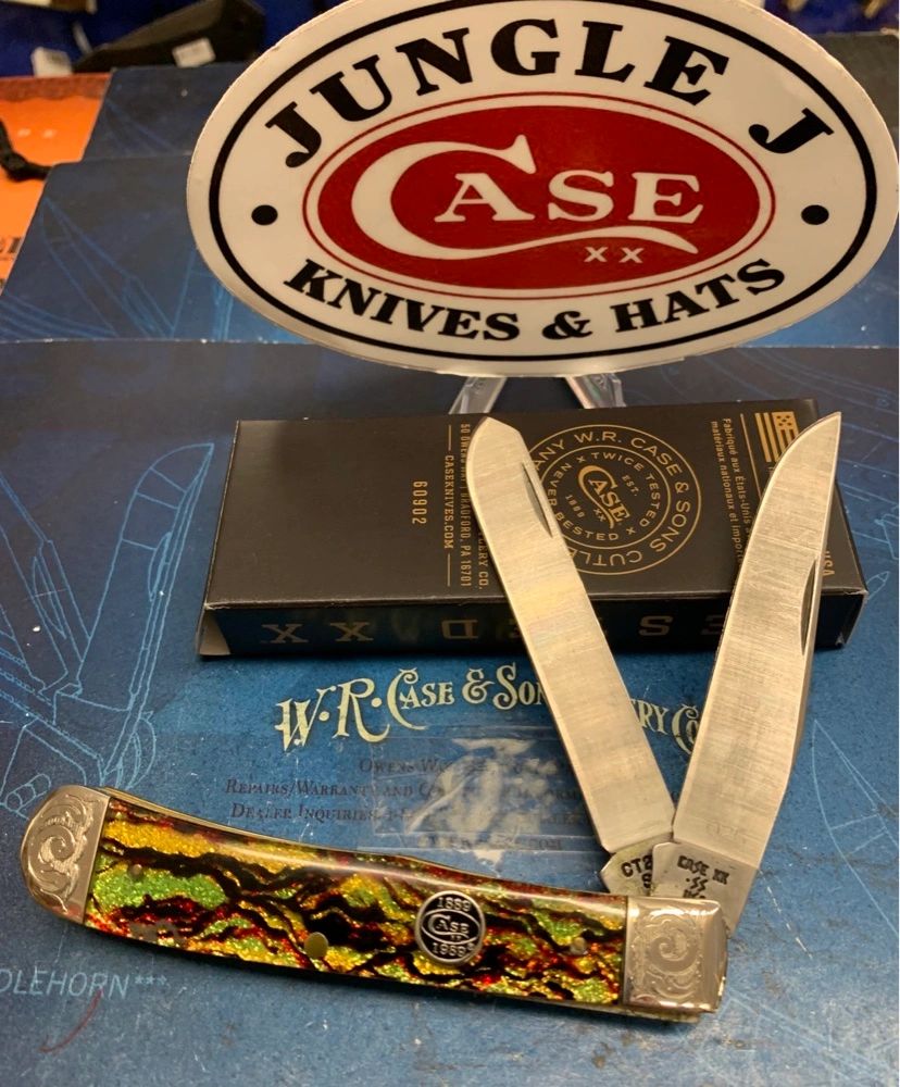 Case Christmas Tree Trapper Knife (CT 254 SS) Scrolled & Numbered #025 ...