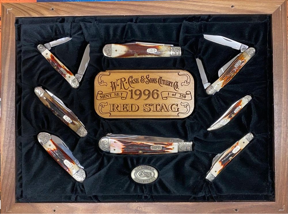 Case Red Stag Mint Set 1996 1of 250