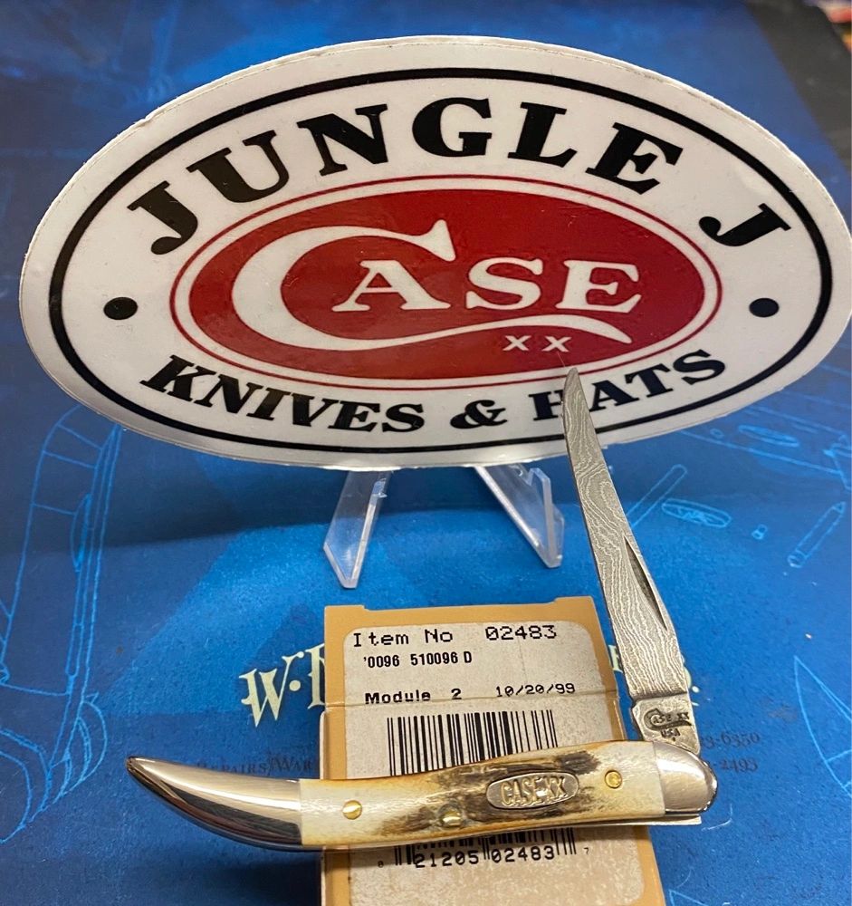 Case Damascus Stag Toothpick Knife (510096 D) Item No. 02483 Year 1999