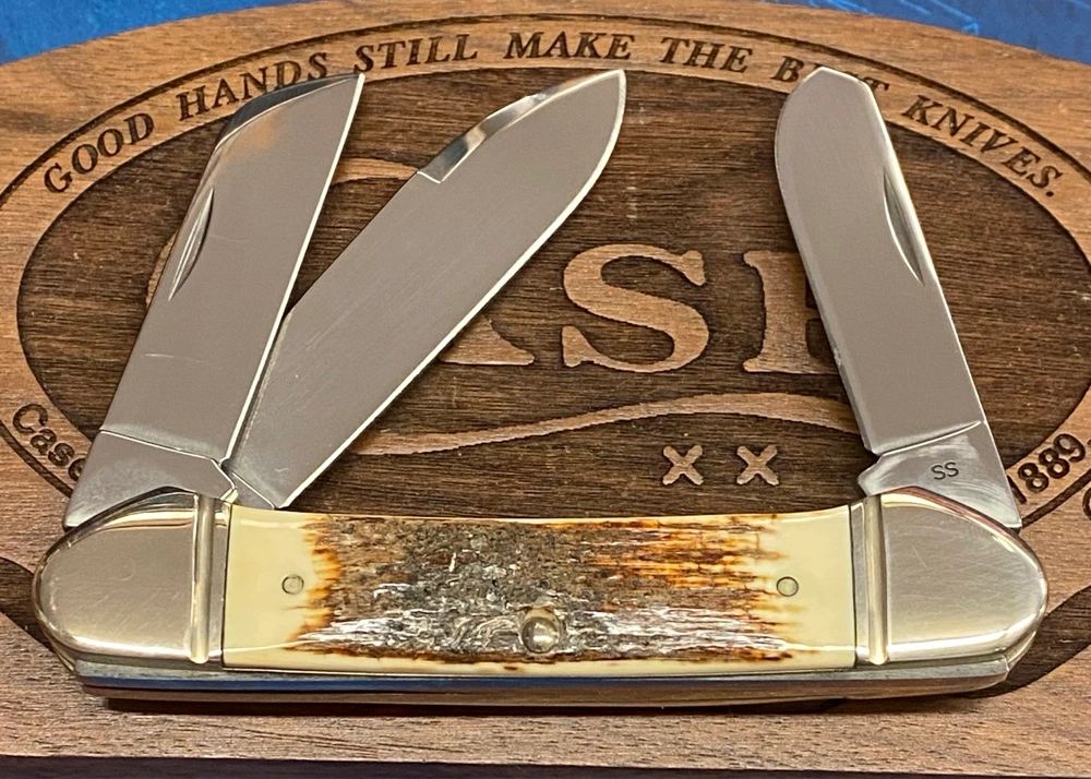 Case Mammoth Ivory Gunboat Canoe Knife (I394 SS) Select Series 1 of 350 ...