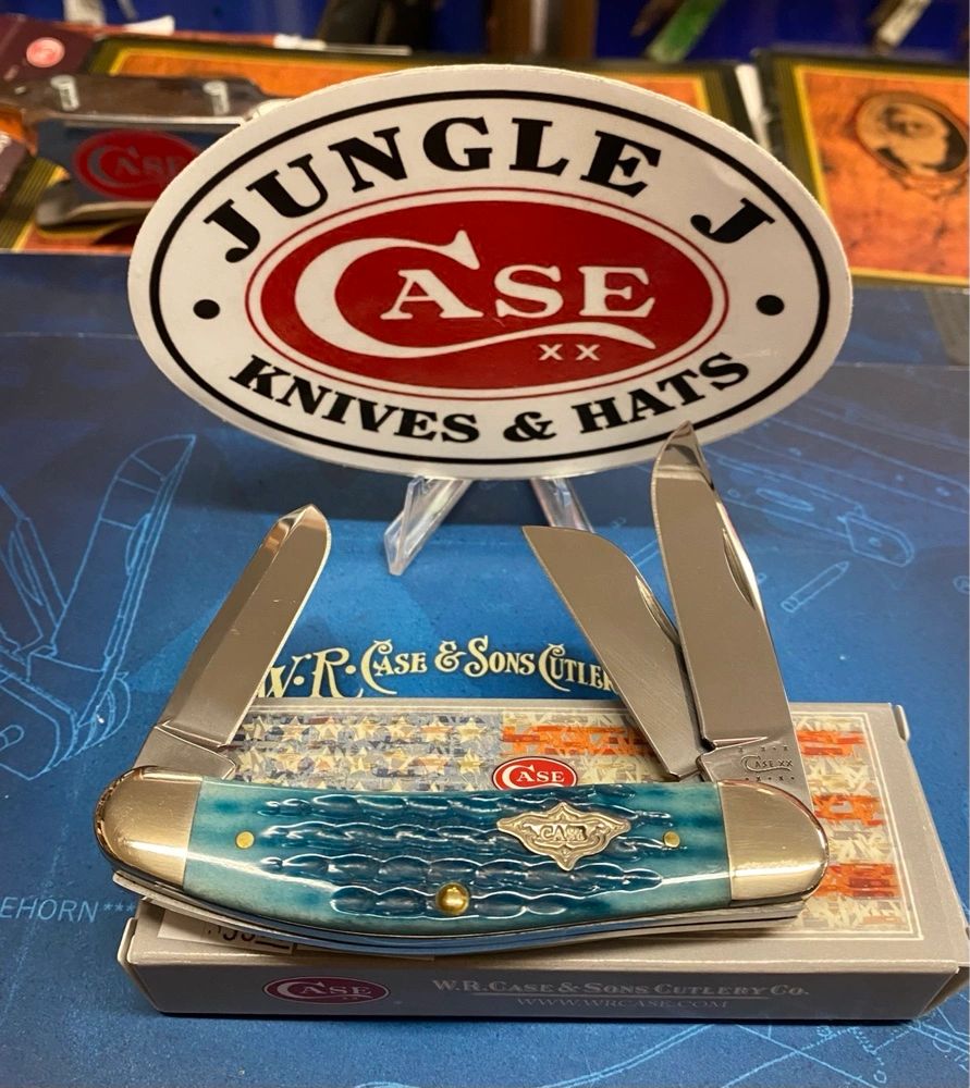 Case Tony Bose Sowbelly Knife (TB6339 SS) Caribbean Blue Bone Year 2011
