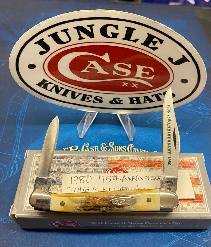 Case Stag Mini Copperhead Knife (52109X SSP)”1905 75th Anniversary 1980 ...