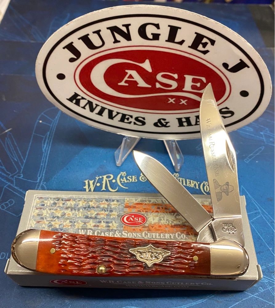 Case Copperhead Knife (6249 SS) Red Bone “William Russell Case” Year 2008