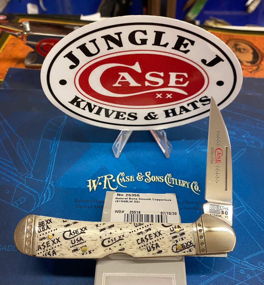 Case “Fifty Years Dating System” Copperlock Knife (61549LSS) Natural ...