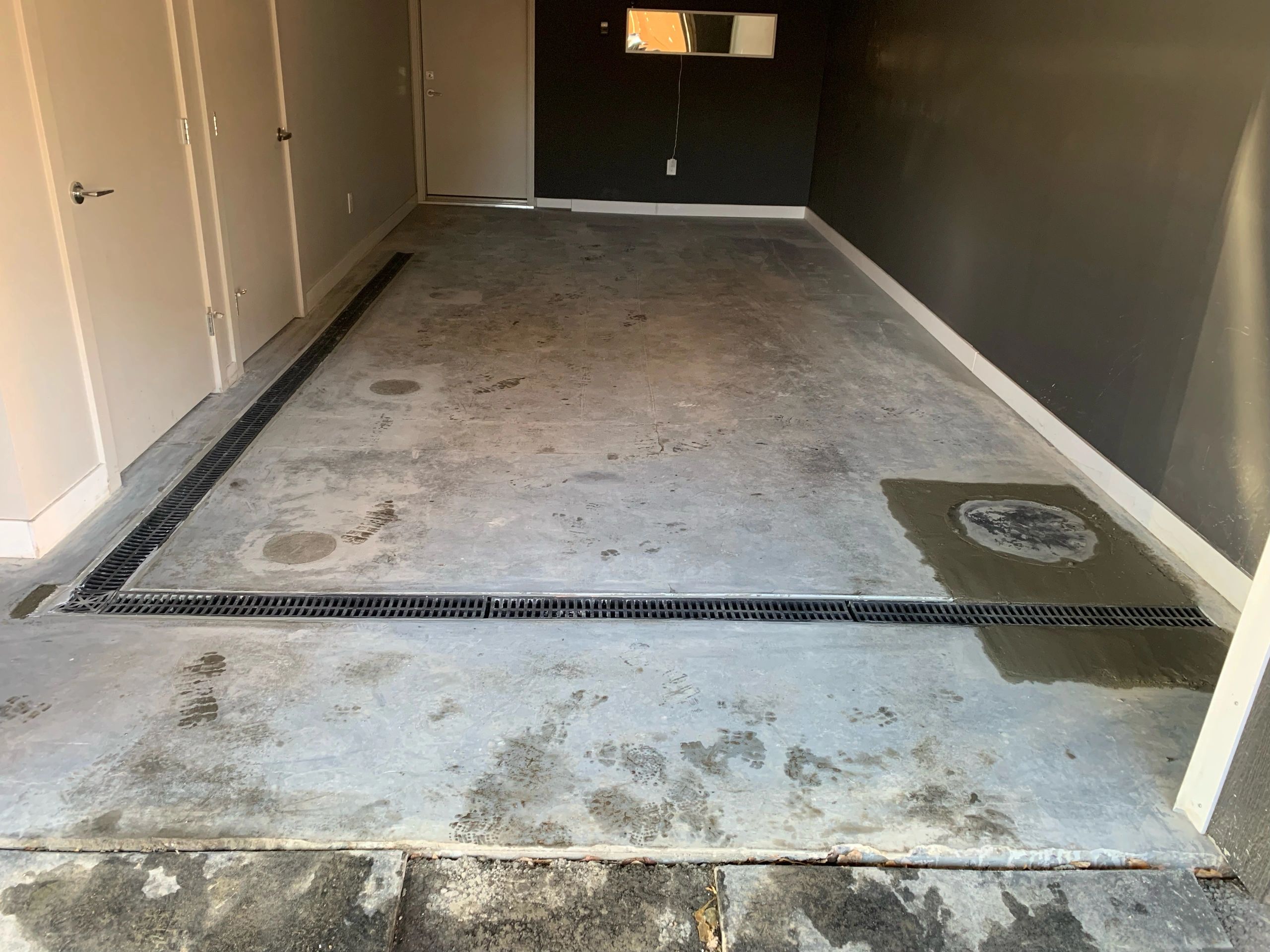 Calgary Garage Drain Installation