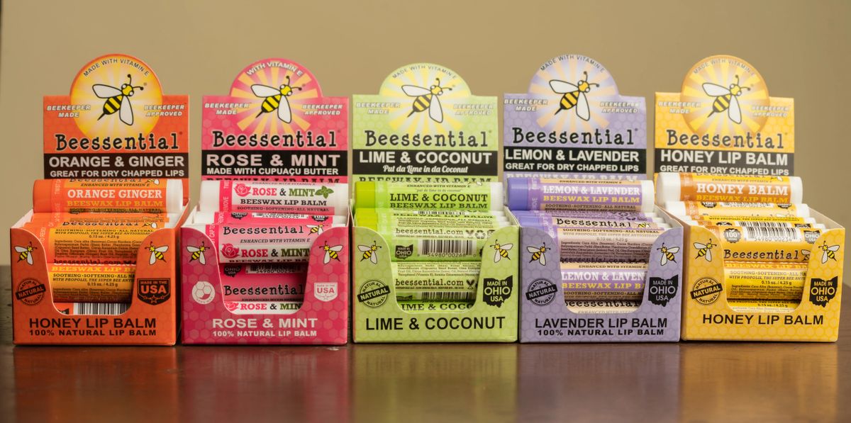 Beeswax chapstick