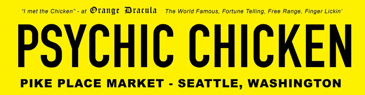 Psychic Chicken Bumper Sticker