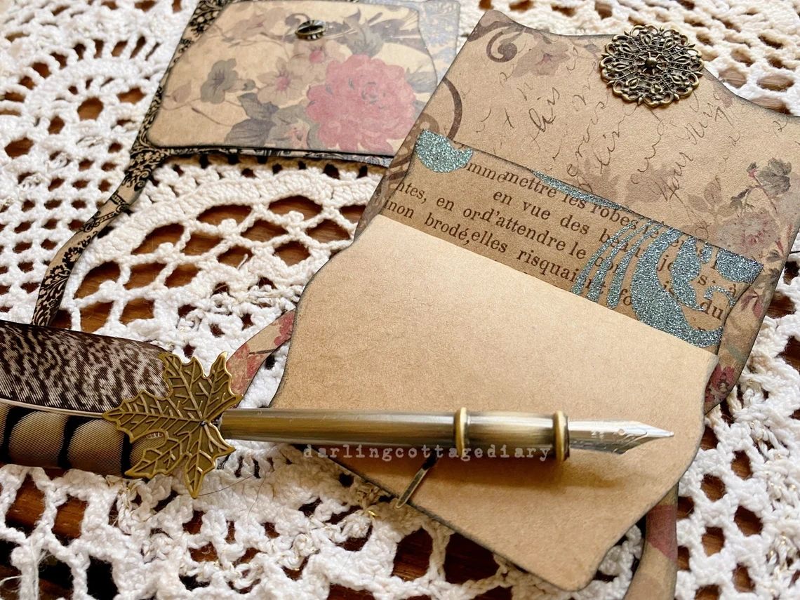 Antique Writing Desk Journal Ephemera