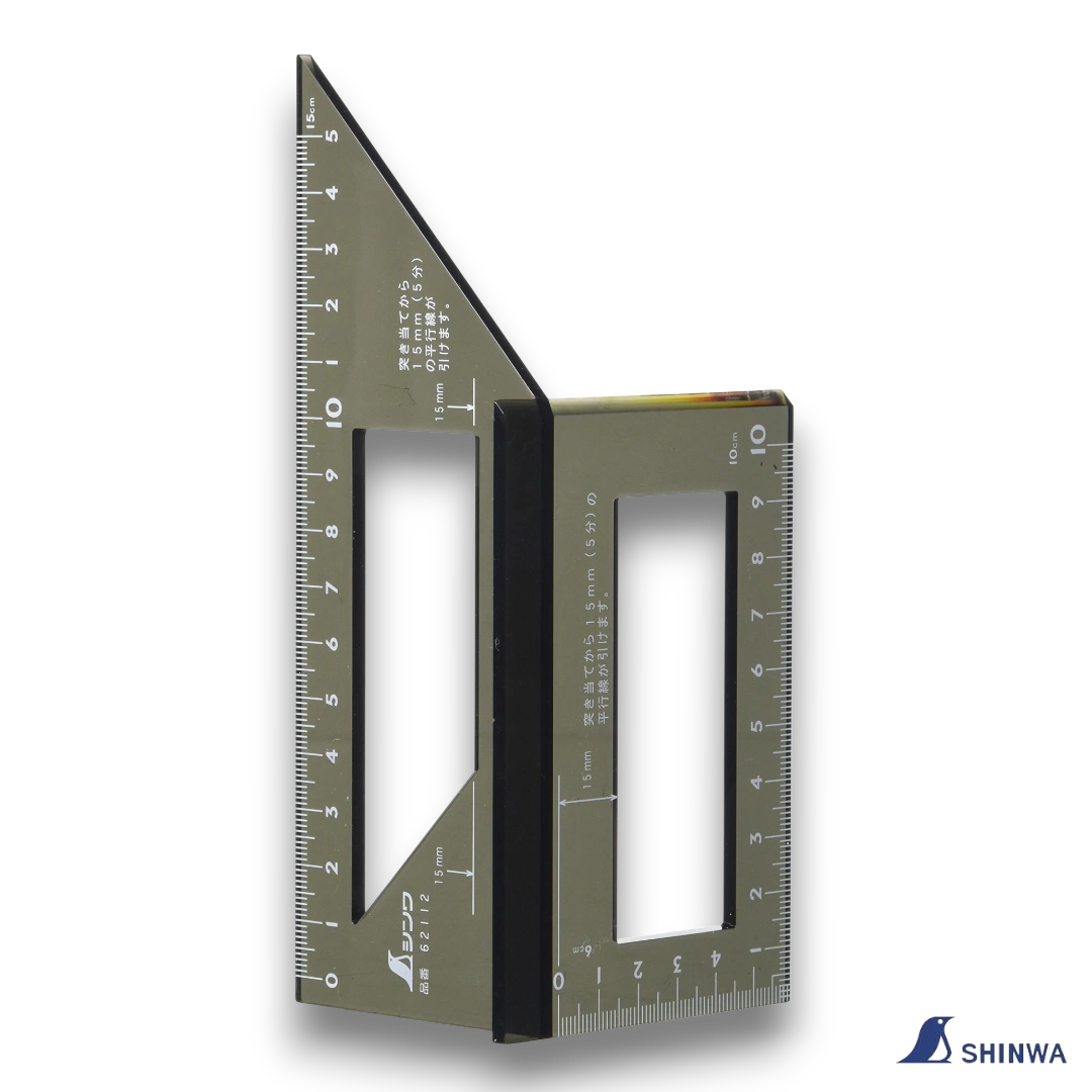 Shinwa 62112 Japanese Square Mitre Marking Saddle Layout 45 & 90 Degree