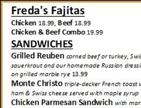 Freda's Restaurant