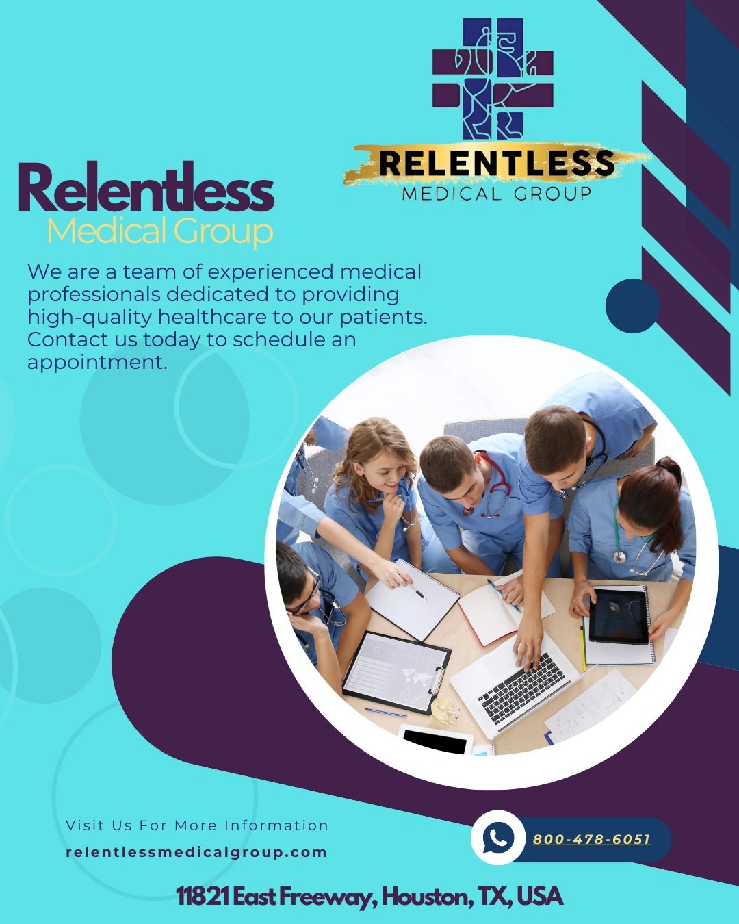 RELENTLESS MEDICAL GROUP: WE DON'T WAIT—WE ELEVATE!