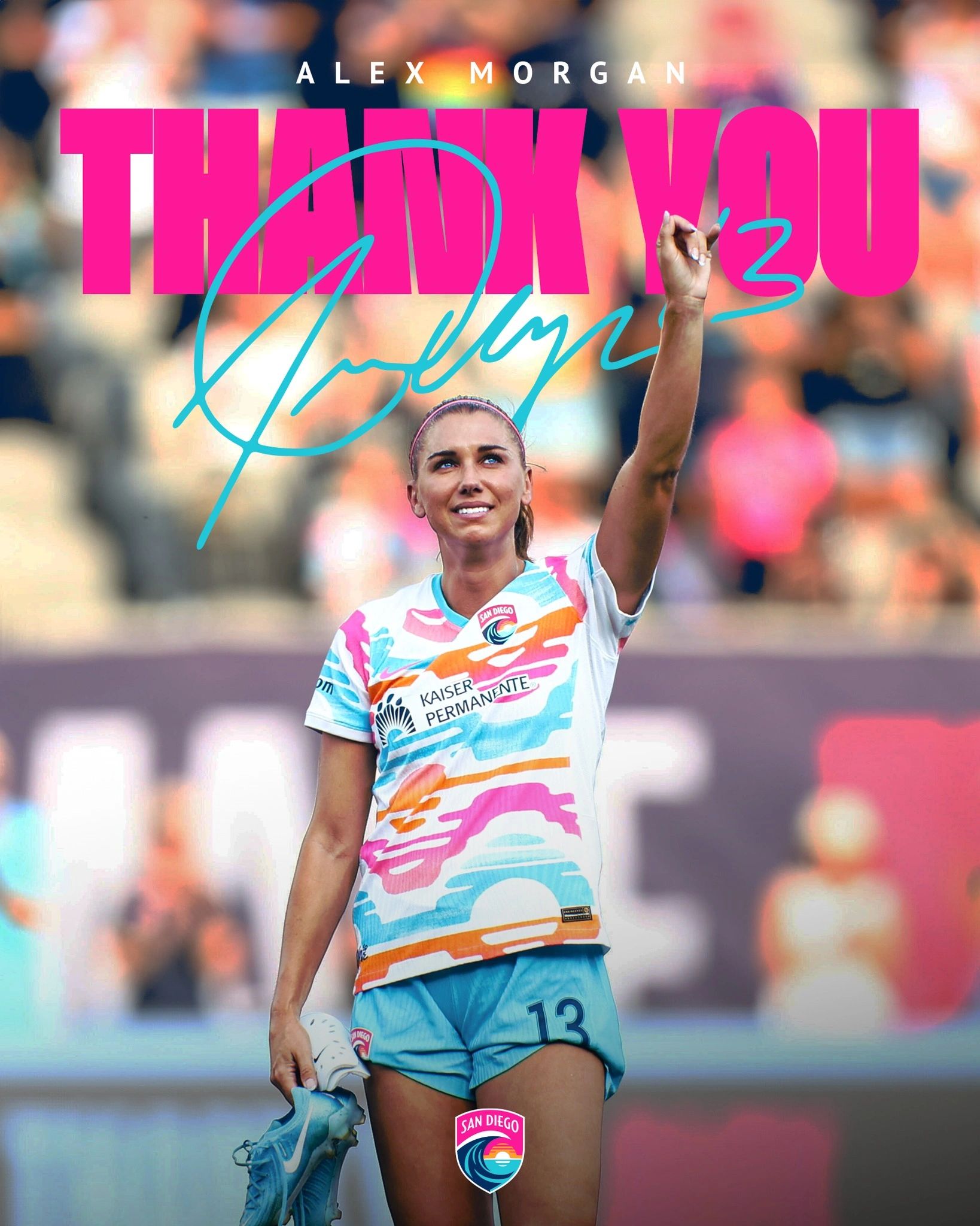 ALEX MORGAN ANNOUNCES RETIREMENT FROM PROFESSIONAL SOCCER