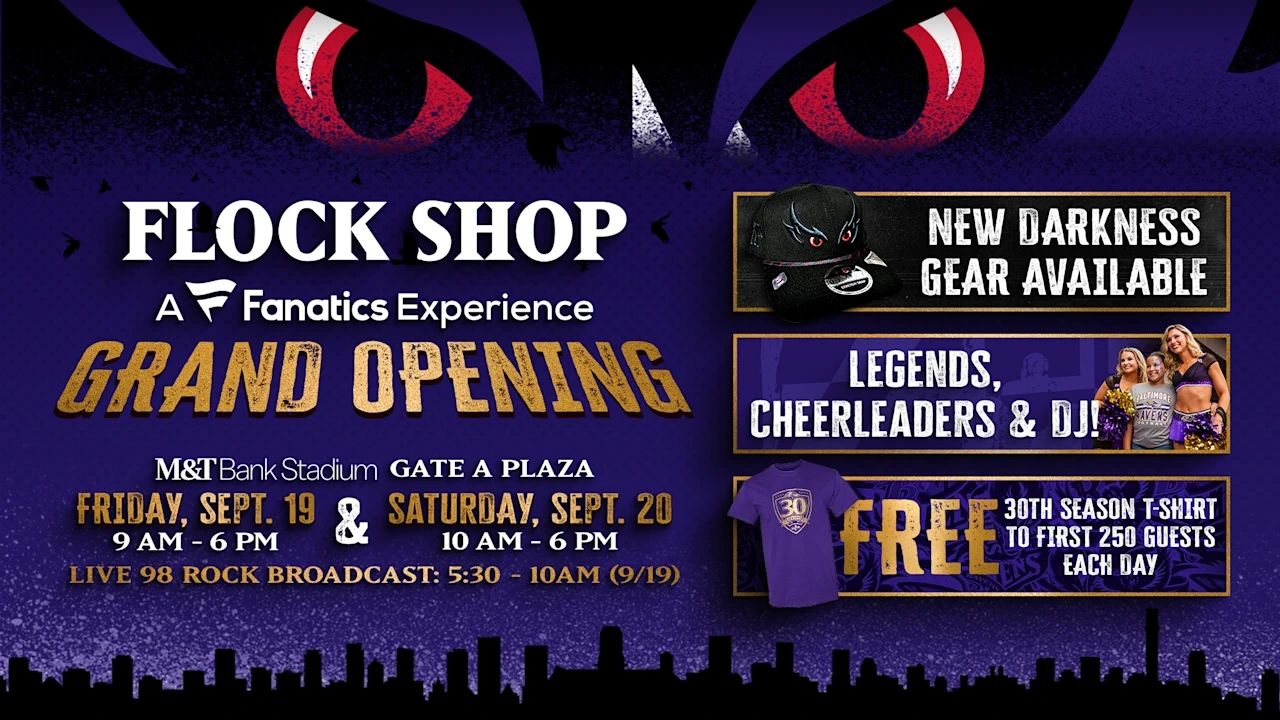 Los Cuervos de Baltimore inauguran nueva tienda " FLOCK SHOP"