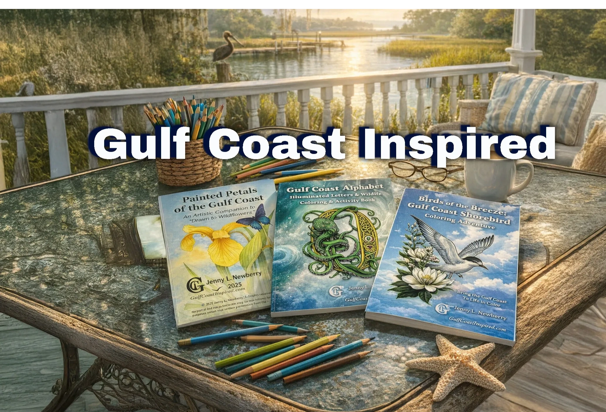 Explore Gulf Coast-Inspired Books | Coloring Books for Adults