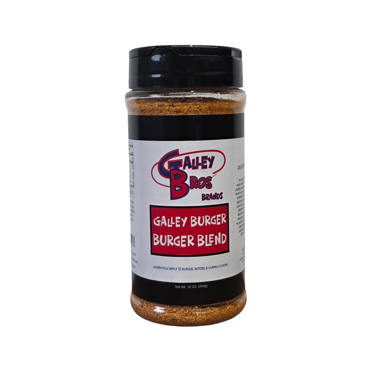 Big Galley, Galley Burger Blend, Net Wt. 10 OZ. (284g) Item #GBB1004