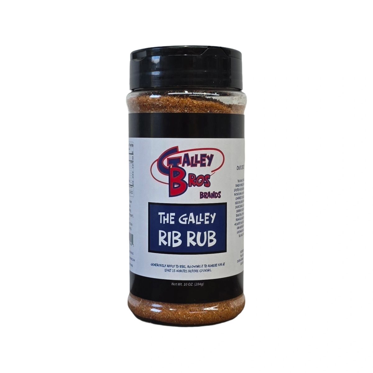 Big Galley, The Galley Rib Rub, Net WT. 10 OZ. (284g) Item #GBB1005