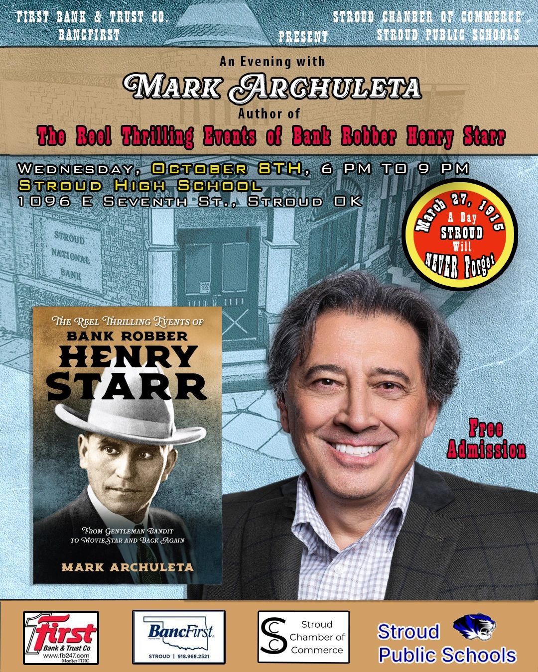 An Evening with Author Mark Archuleta: The Story of Henry Starr