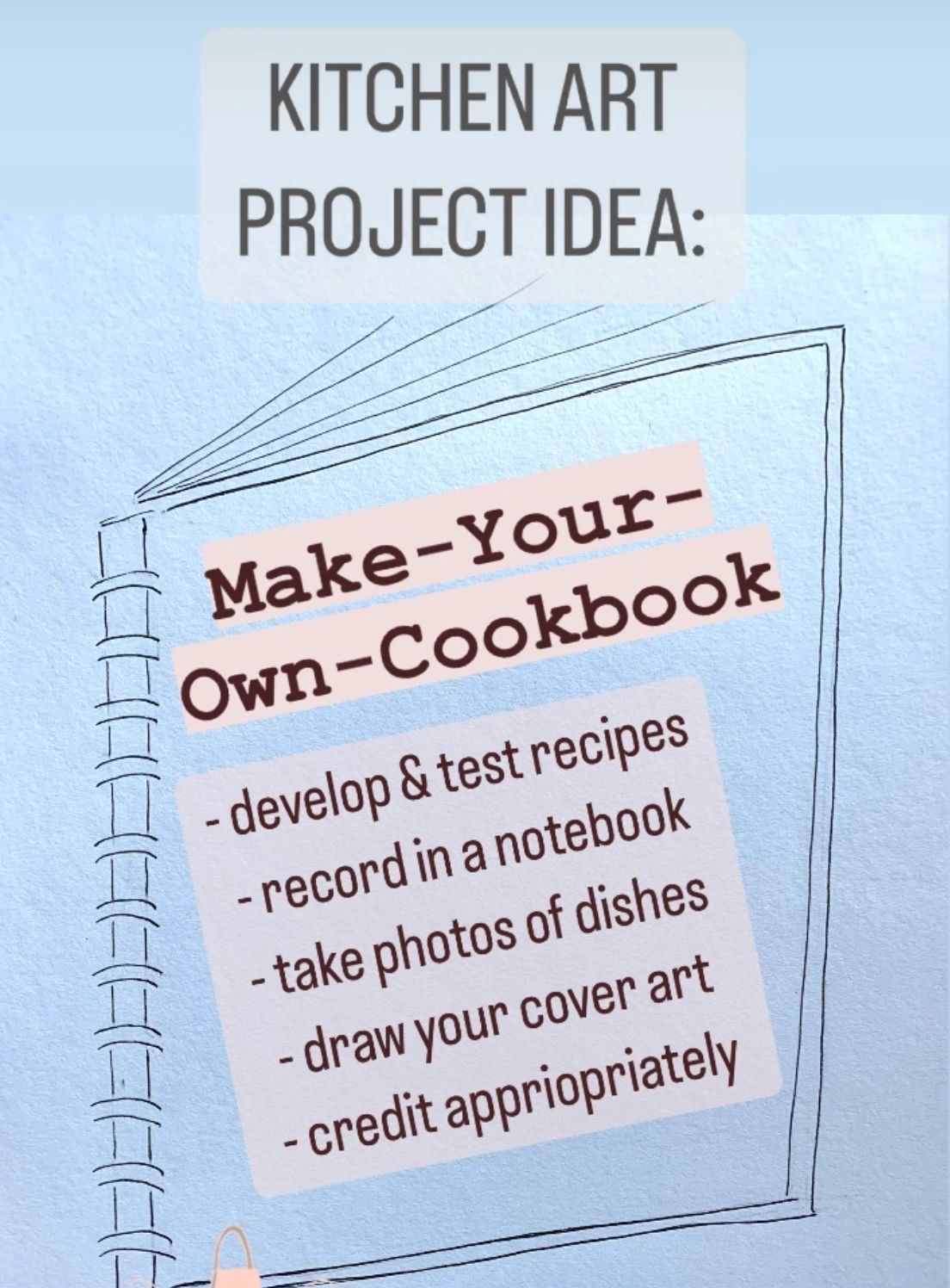 KITCHEN ART DIY PROJECT: Make-Your-Own-Cookbook